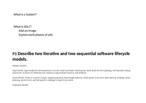 SDLC Guidelines - Description - Activity 01 P1 Describe two iterative ...