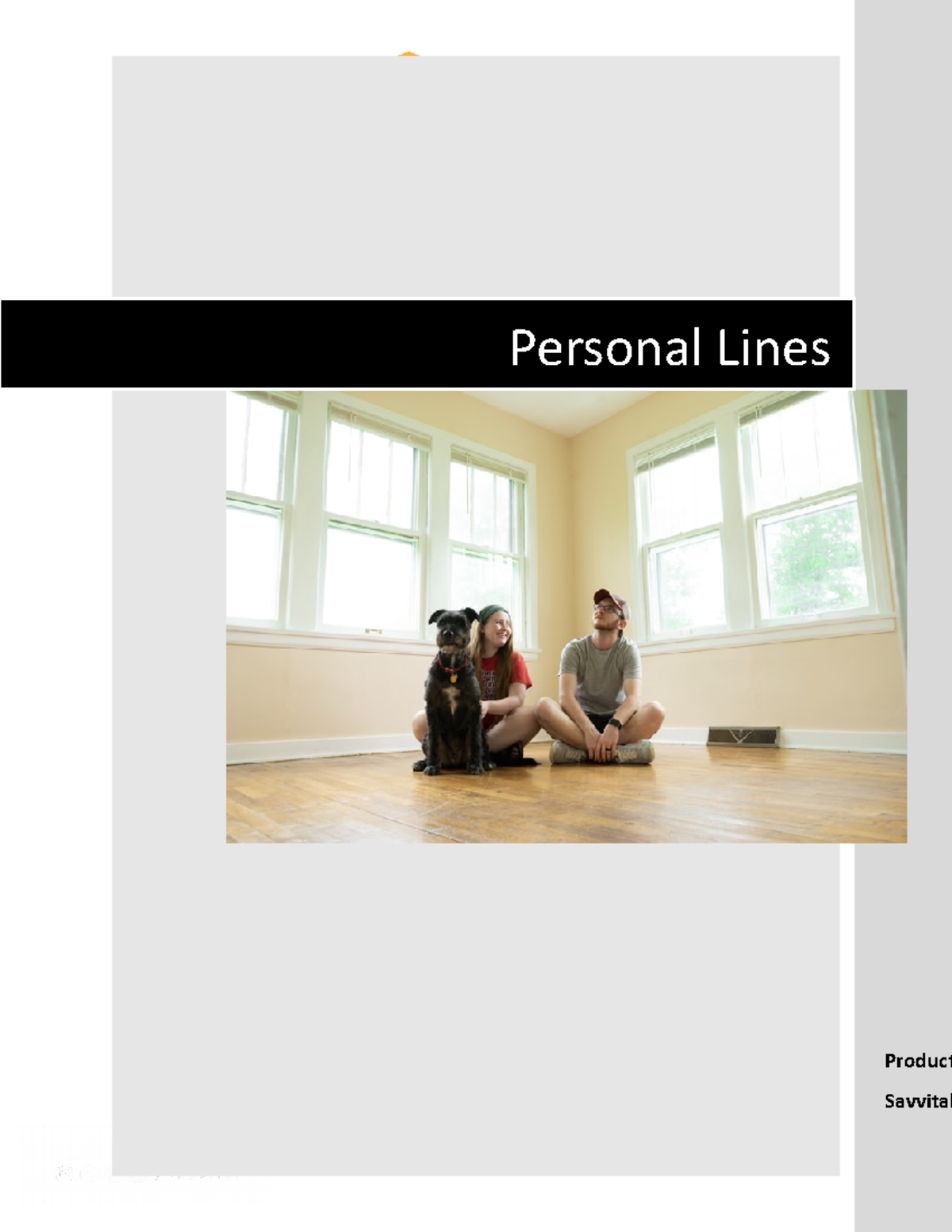 Personal Lines - Product Savvital Personal Lines Table of Contents Life ...