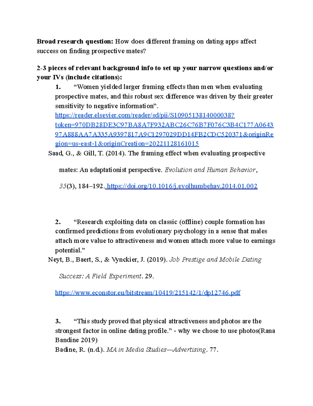 Project Proposal - PSY 0037 Psych Research Methods Lab - Professor ...