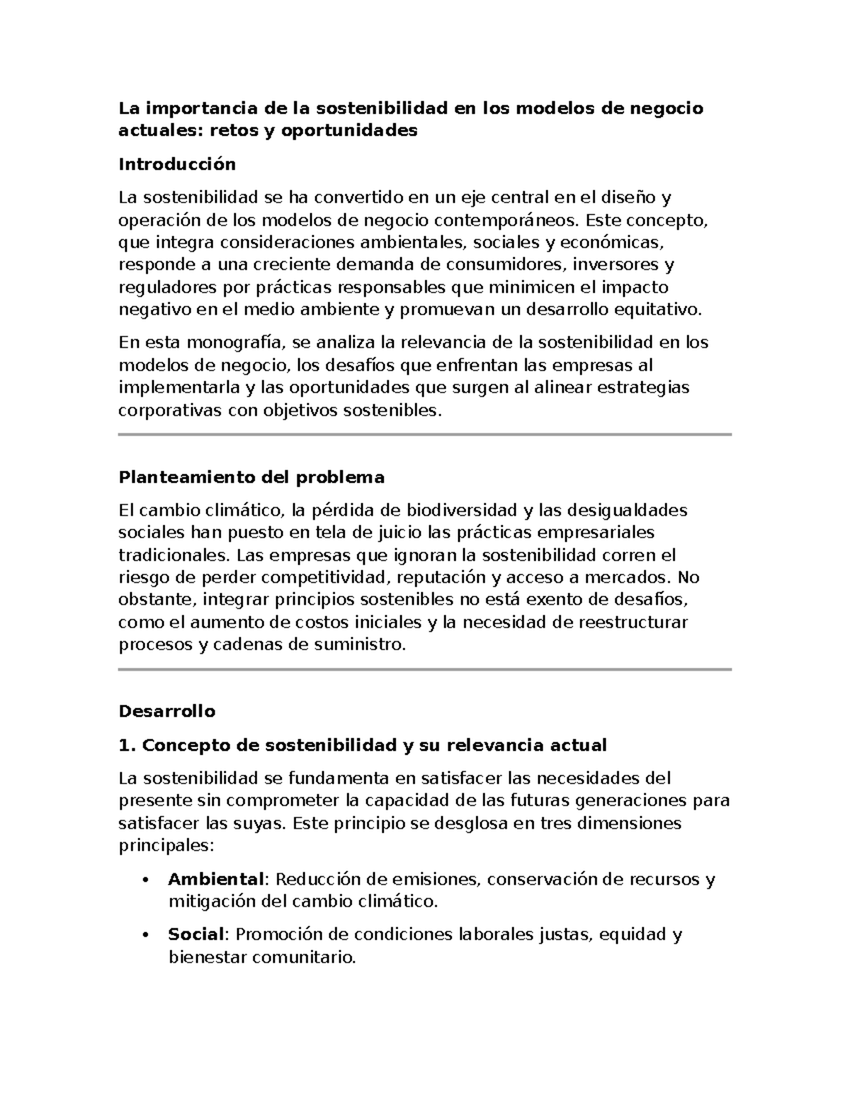 Sostenibilidad - asdfasdfa sdfasdf - La importancia de la ...