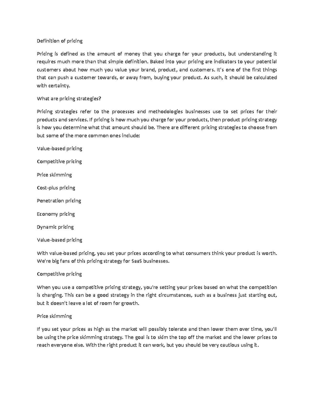 Pricing Definition Of Pricing Pricing Is Defined As The Amount Of pricing-definition-of-pricing-pricing-is-defined-as-the-amount-of