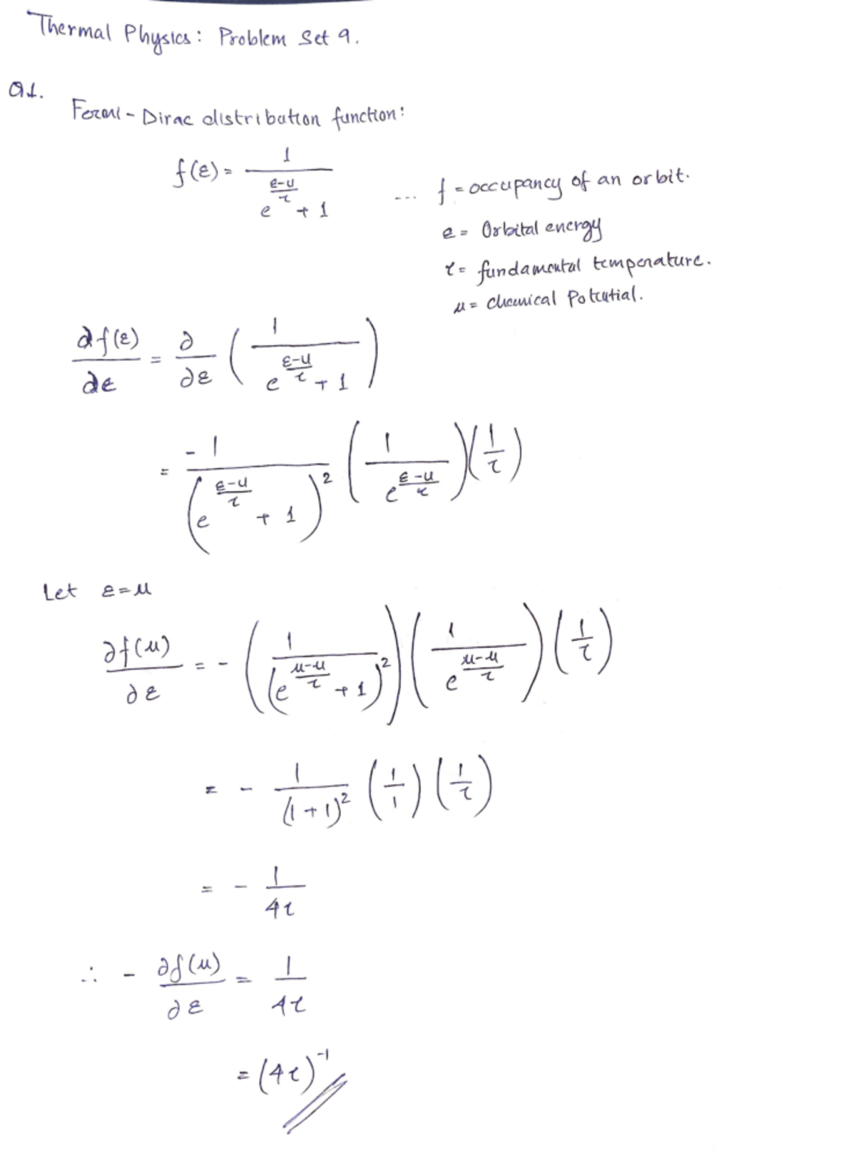 Problem SET 9 Solution - FO(OI( - fY 'rt
