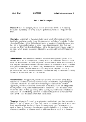 Advertising Comparison Assignment - Ad content McDonald’s: This ad ...