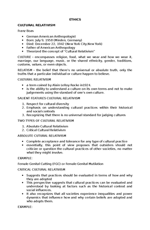 Ethics-Module Lesson 2 - Republic of the Philippines BOHOL ISLAND STATE UNIVERSITY Main Campus C ...
