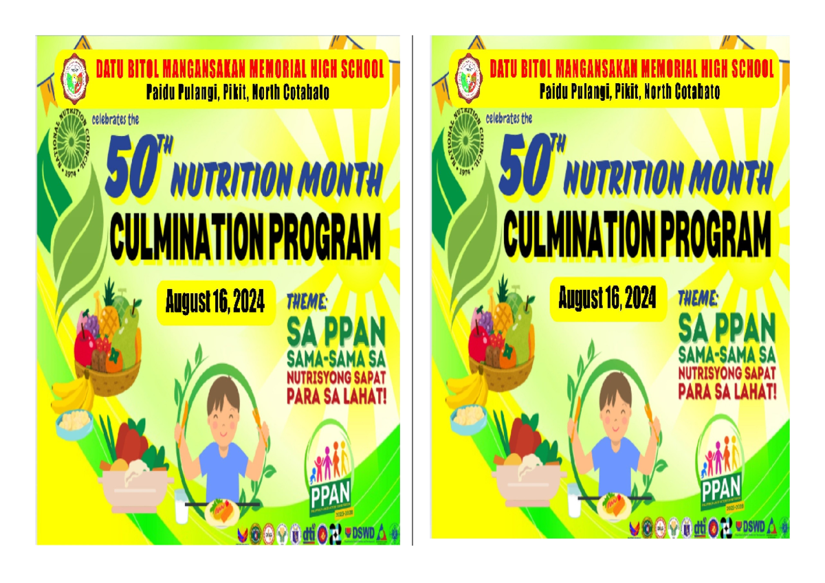 Nutrition Culmination 2024 - Bachelor of Law-Major in Juris Prudence ...