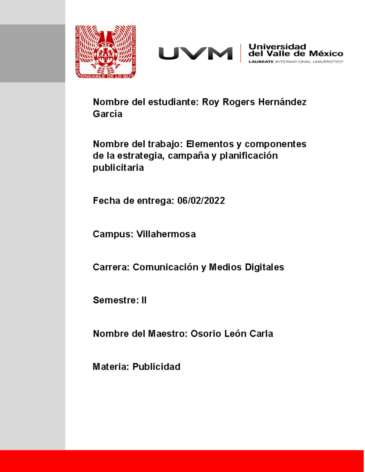A#2 Mapa Conceptual RRHG - Nombre del estudiante:García Roy Rogers ...