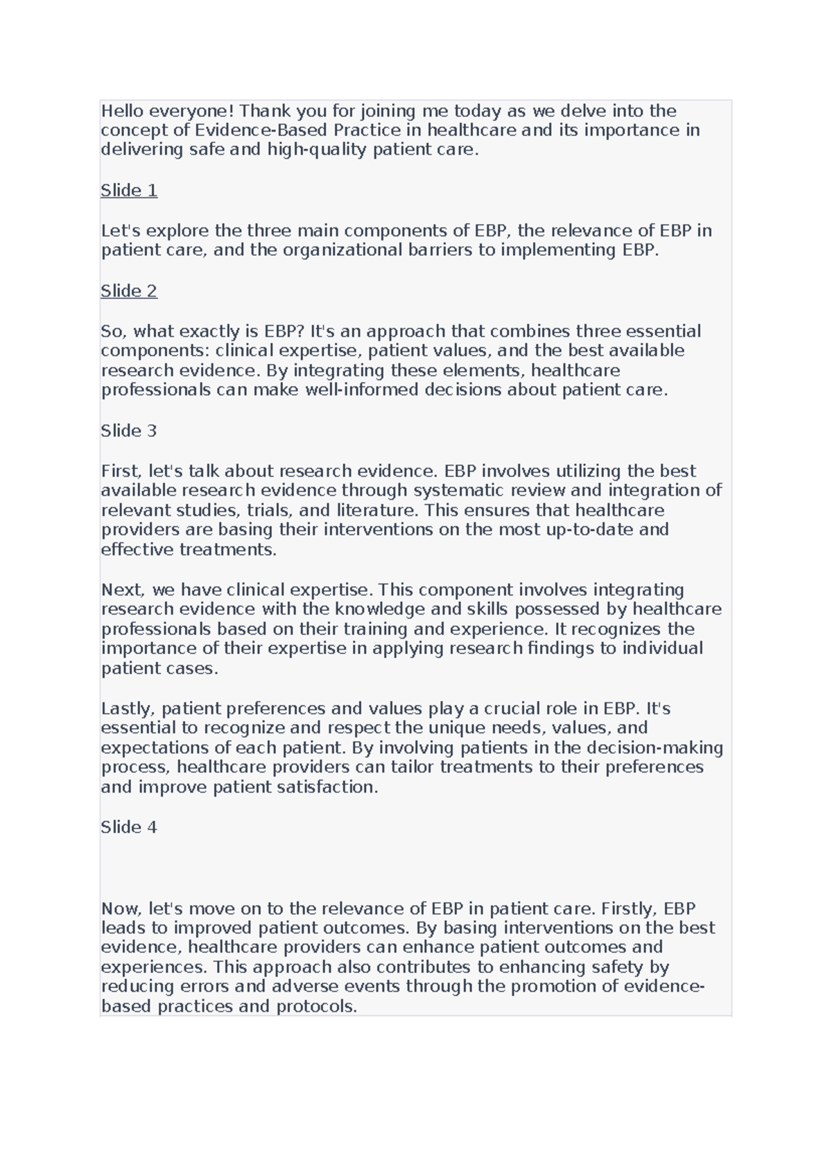 Hello everyone - assignment - Hello everyone! Thank you for joining me today as we delve into ...