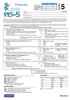 Screening 2 Años - Sirve para el test de PLS5 - ####### 4. Inicia un ...