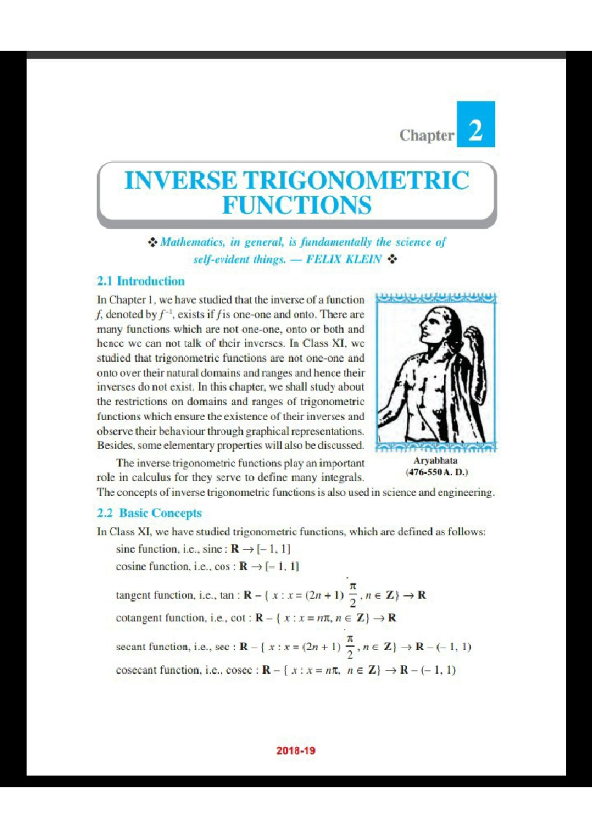 Inverse trigonometry - Methods of mathematics - Studocu