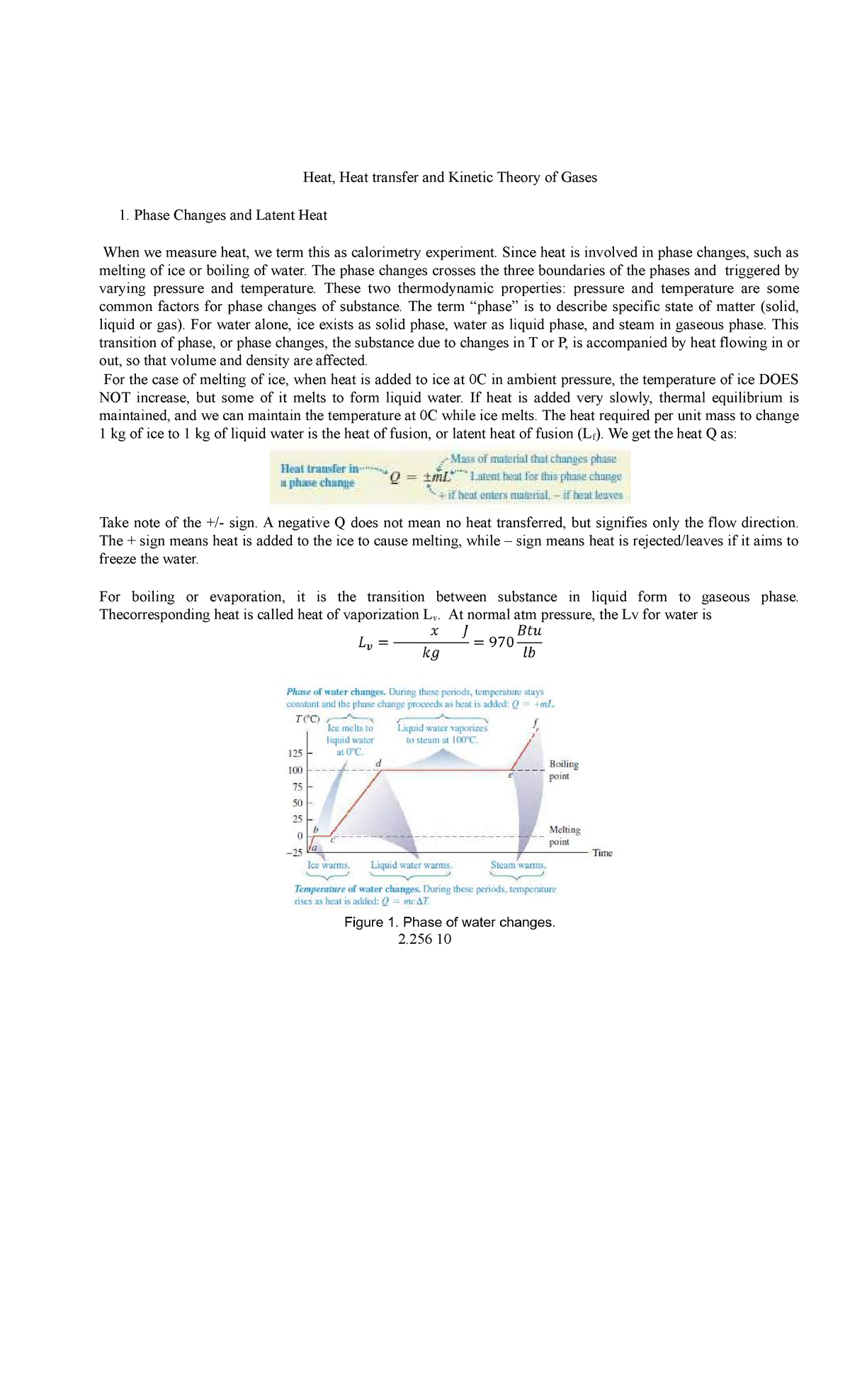 Heat, Heat transfer and Kinetic Theory of Gases - Since heat is ...