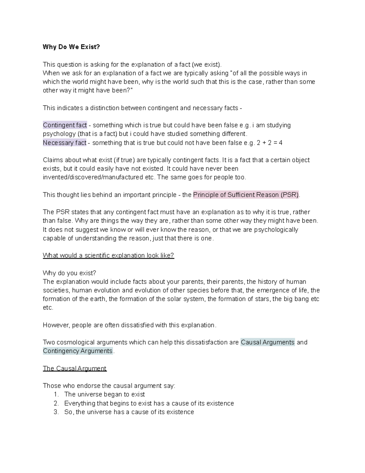 Why Do We Exist? - Why Do We Exist? This question is asking for the ...