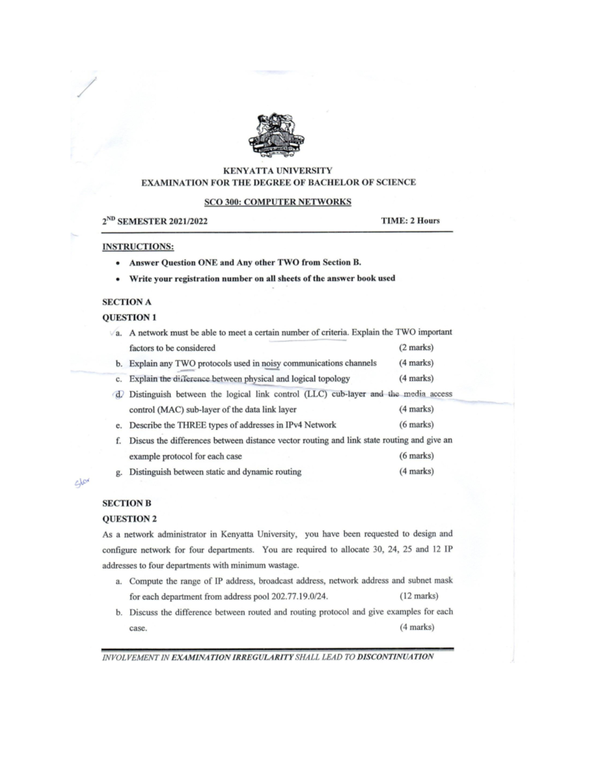 Computer Networks - Studocu