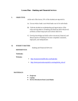 Lesson Plan- accounting equation - Lesson Plan - Basic Accounting ...