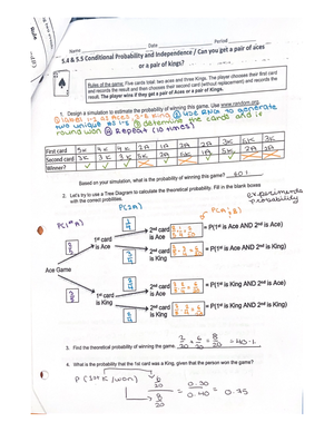 Ch5 pt1 - Chapter 5 (part 1) : JOINT PROBABILITY DISTRIBUTIONS ...