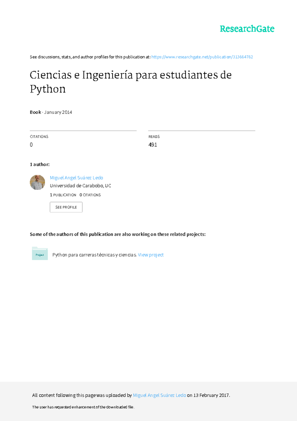 Python introducción lenguaje - See discussions, stats, and author ...