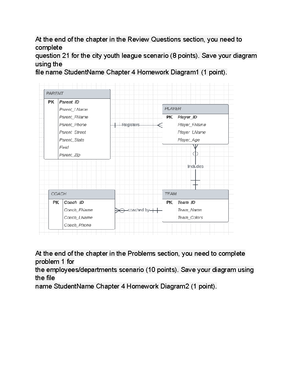Chapter 2 Homework - Chapter 2 Homework (20 points possible) Refer to the DealCo Relational ...