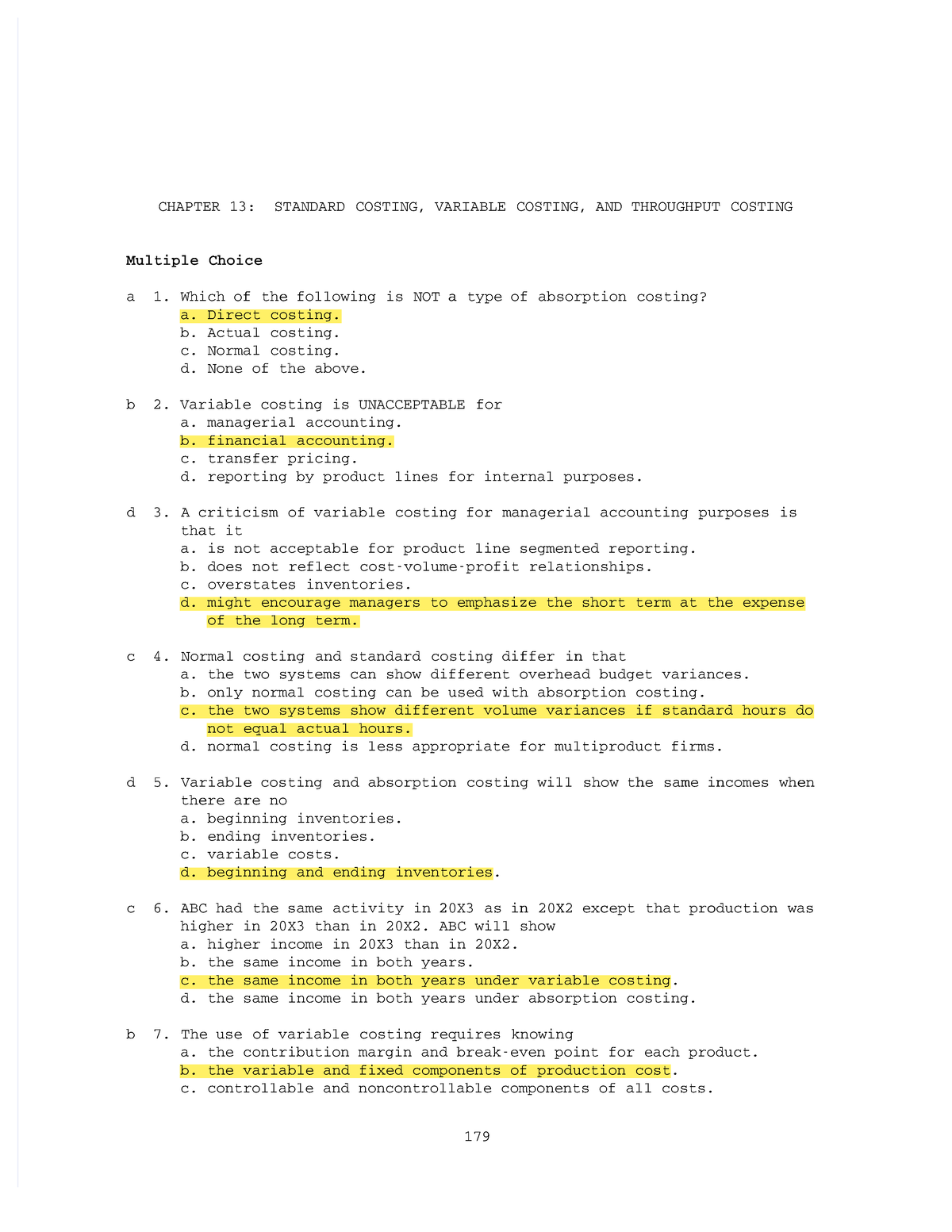 Pdf-tb-ch13-standard-costing-and-variable-costing compress - CHAPTERCHAPTER 13:13 ...