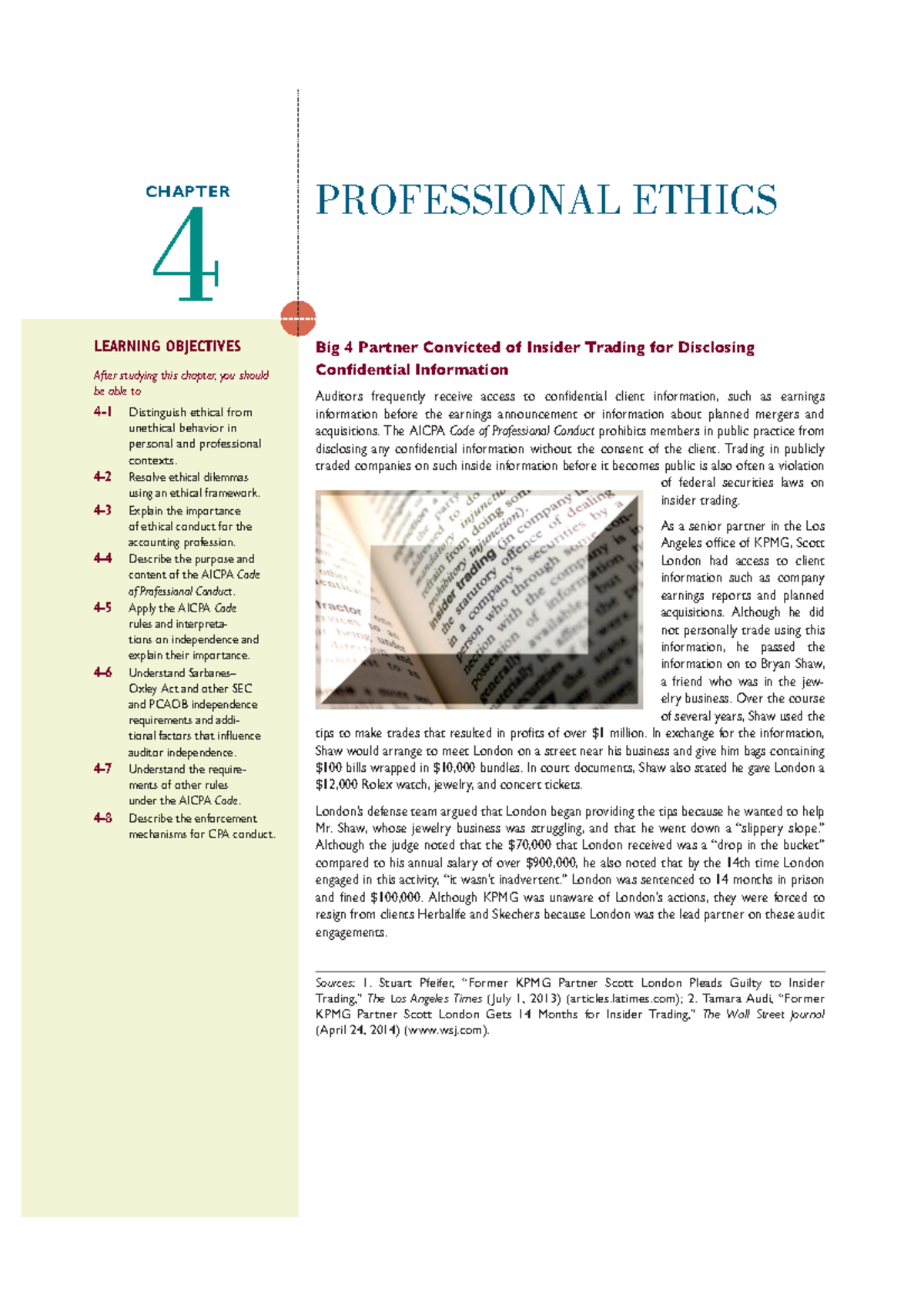 Reading 2 - Chapter 2 - Ethical Principles - ####### LEARNING OBJECTIVES After studying this ...