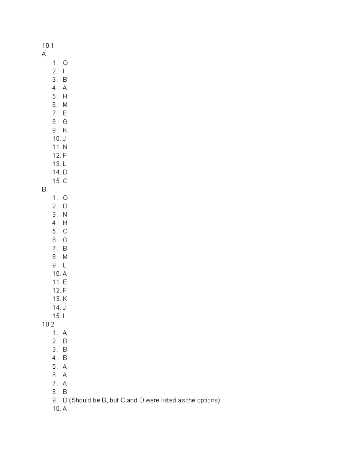 Ch 10 med term - help - 10. A. 1. O 2. I 3. B 4. A 5. H 6. M 7. E 8. G ...