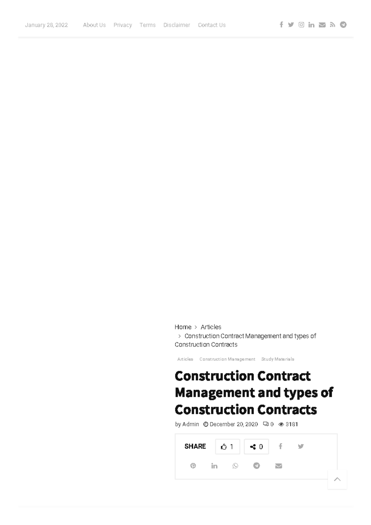Construction Contract Management and types of Construction Contracts ...