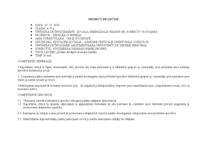 Proiect de lecție cls a 6 a gradul 1 din 01.11,2022EDU - PROIECT DE ...