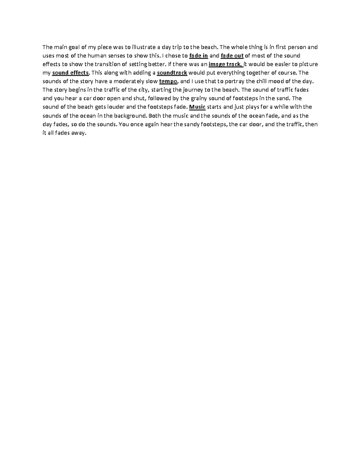 Student Example 3 -Scoring Project-1 - The main goal of my piece was to ...