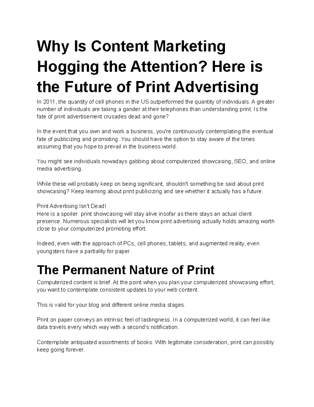 Why Is Content Marketing Hogging the Attention - A greater number of ...