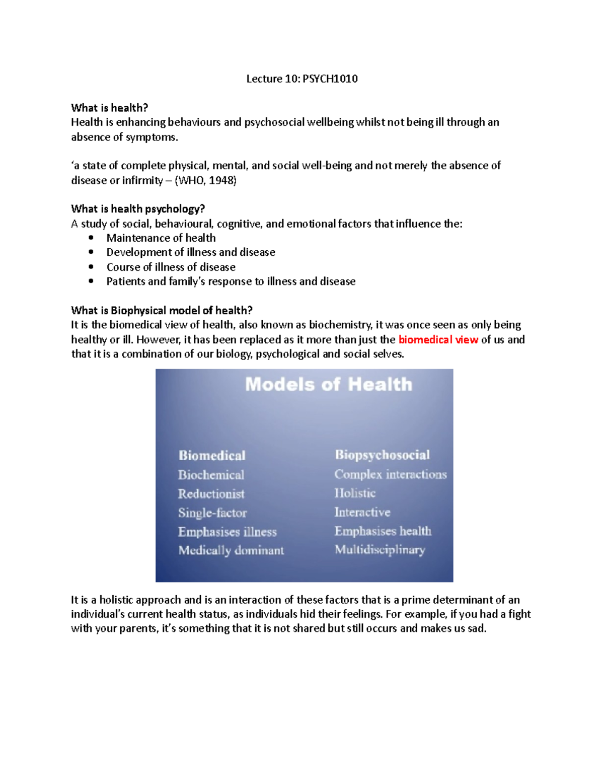 Lecture 10 - Psych 1010 - PSYC1010 - UoN - Studocu