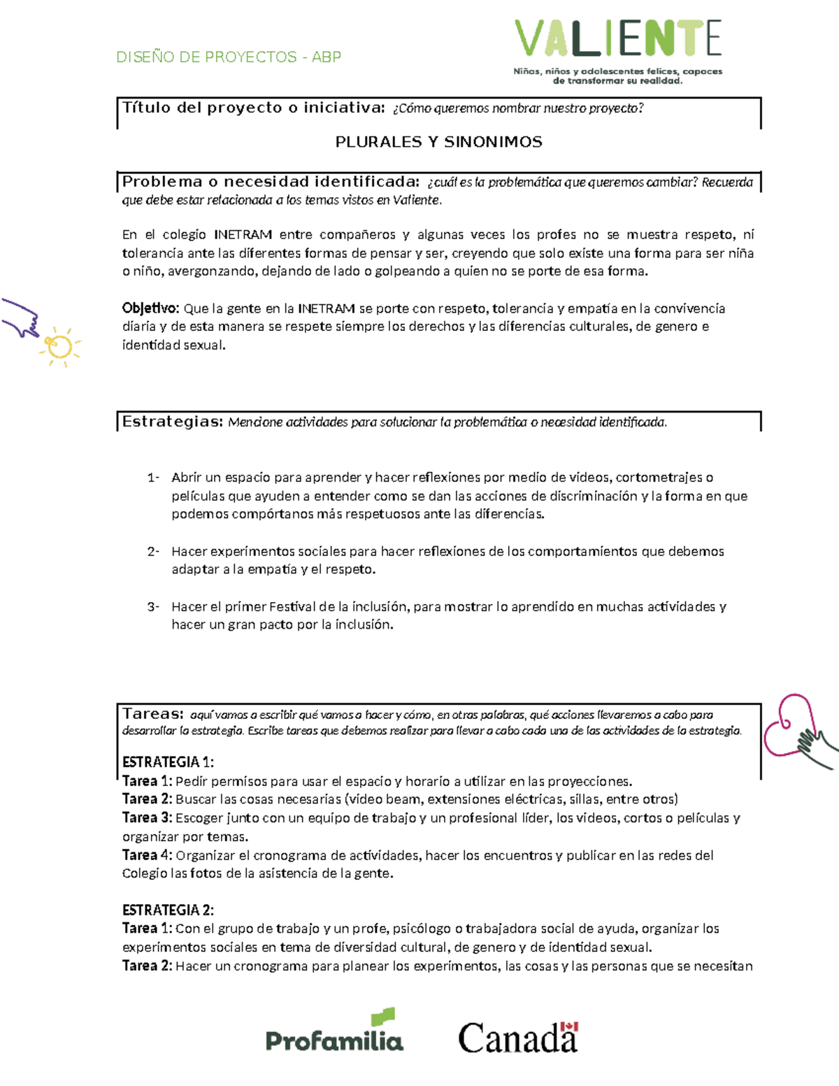 Plurales Y Sinonimos - nkjdsfuiuopopñ - DISEÑO DE PROYECTOS - ABP ...