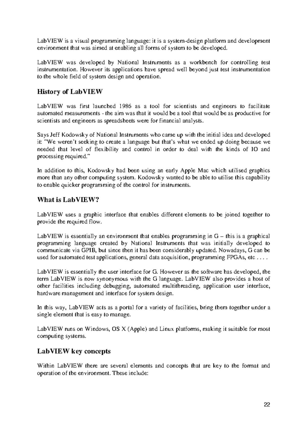 Notes virtual instrumentation (Short)unit5 - LabVIEW is a visual ...