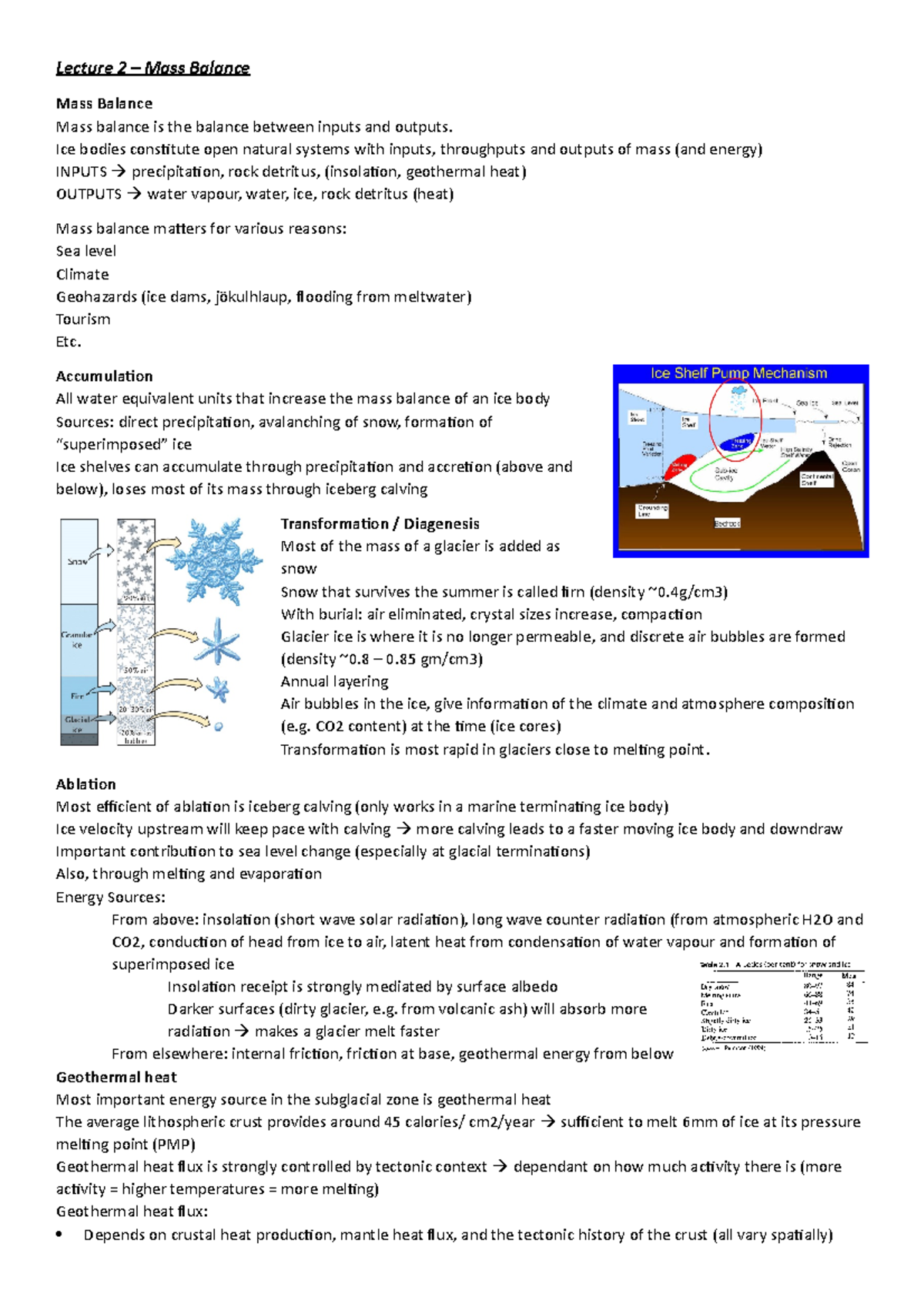 Lecture 2 - mass balance - Lecture 2 – Mass Balance Mass Balance Mass ...