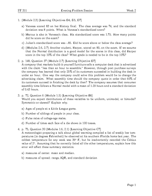 Module 8 Practice Problems - ICA Week 8 – Confidence Intervals for a Difference of Two Means ...