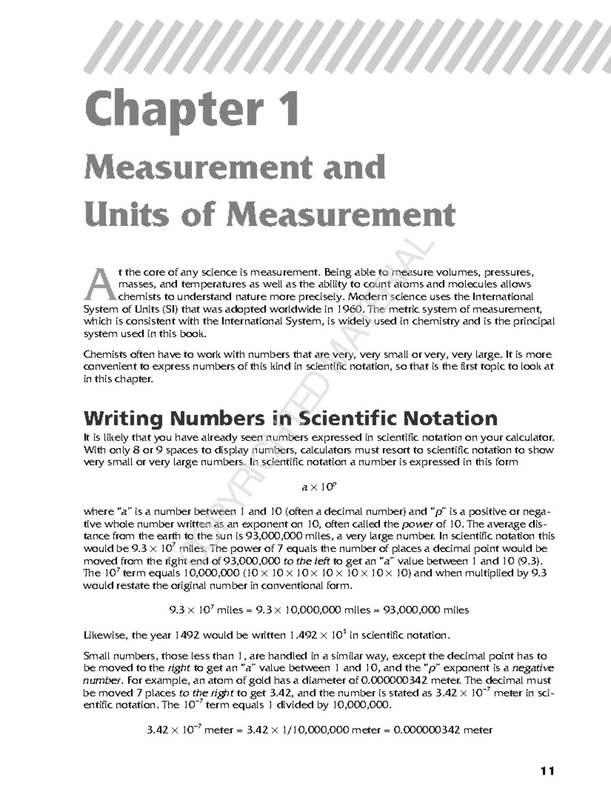 Measurement - chemistry material - Chapter 1 Measurement and Units of ...