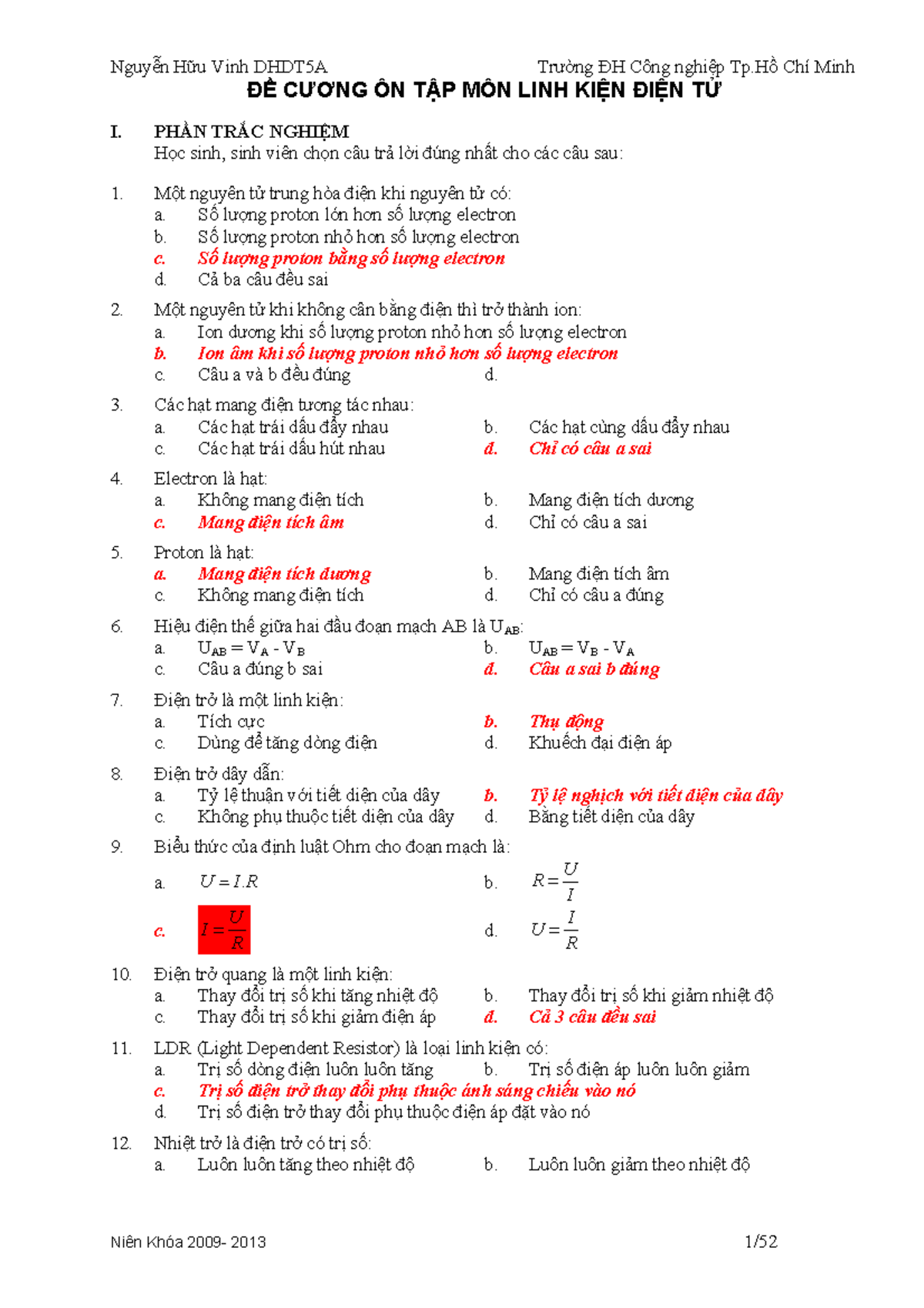 [123doc] - de-thi-trac-nghiem-linh-kien-dien-tu-pps - ĐỀ CƯƠNG ÔN TẬP MÔN LINH KIỆN ĐIỆN TỬ I ...