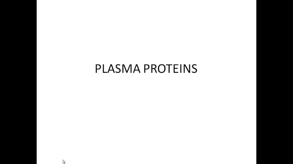 Physio Plasma protein - .. - physiology - Studocu