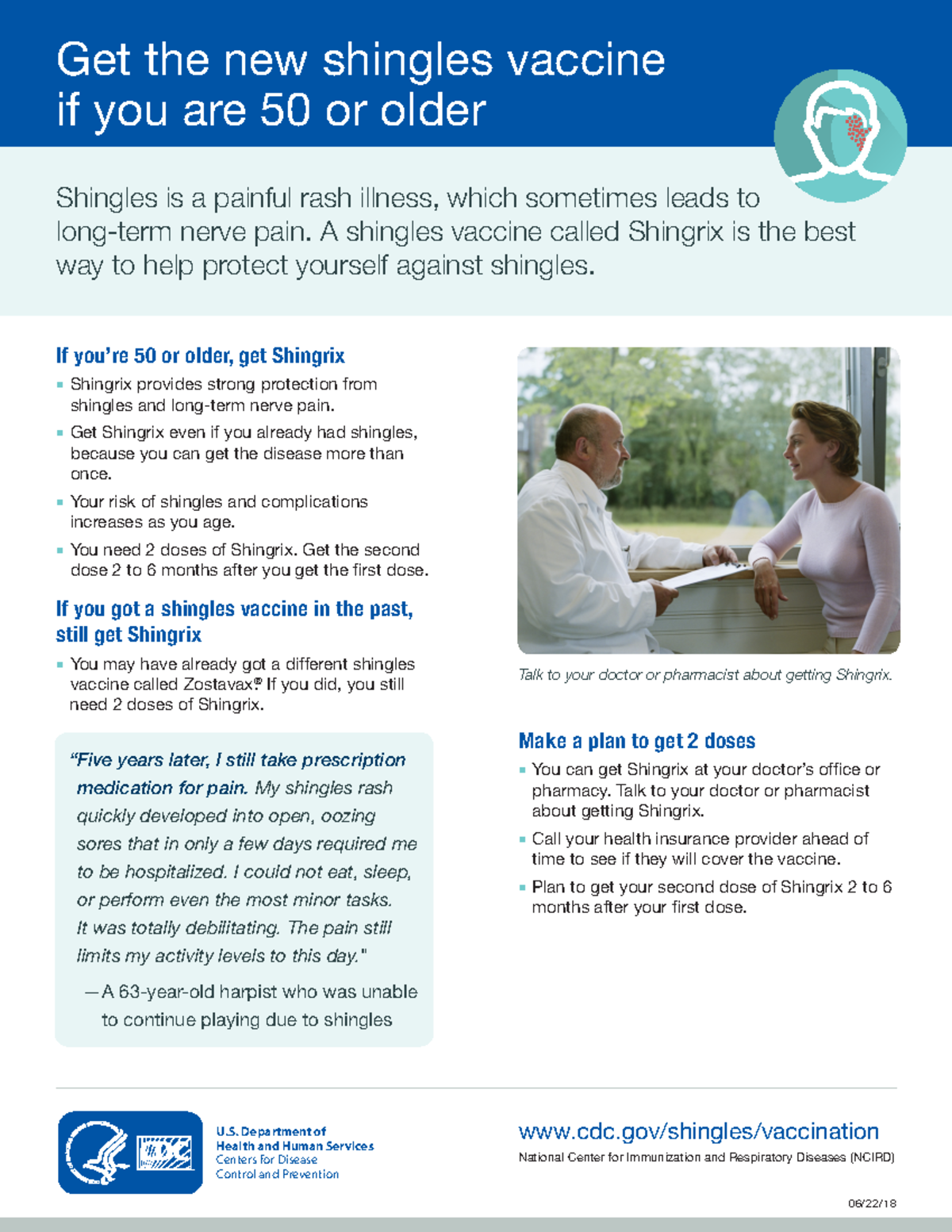 Shingles factsheet adults 2 - U. Department of Health and Human ...