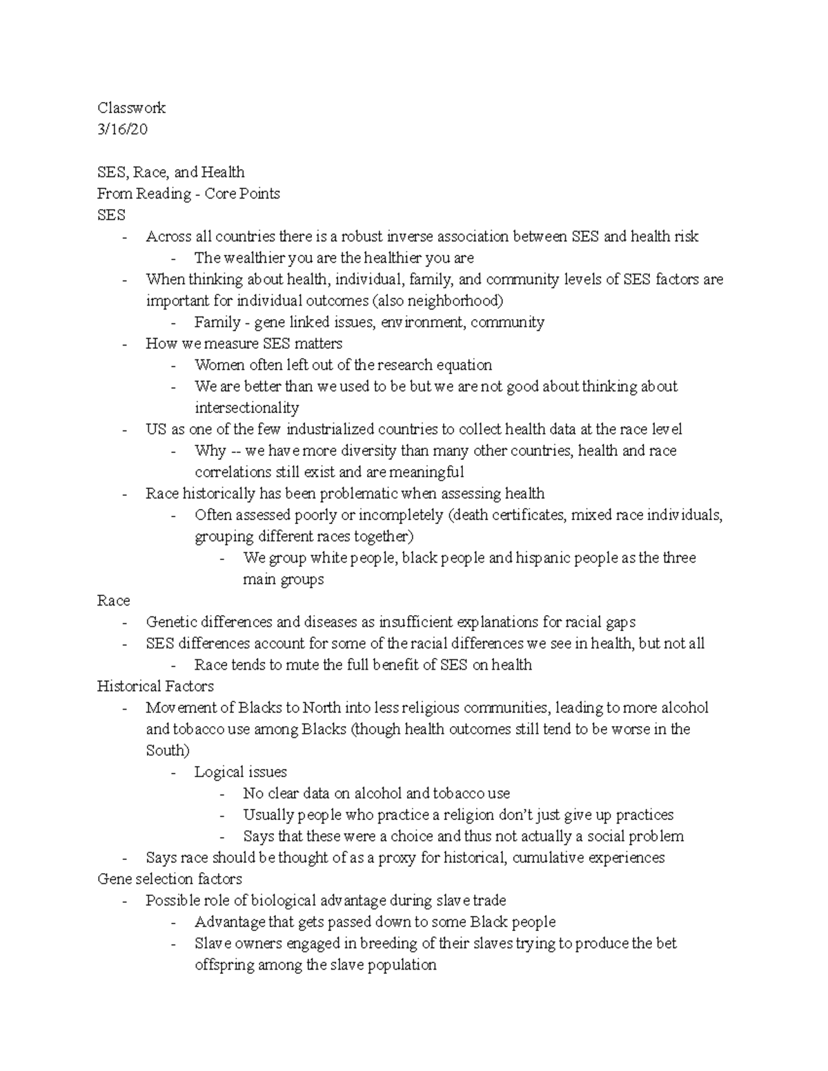 Soc Notes Unit 2 - Study guide and summary of all materials - Classwork ...