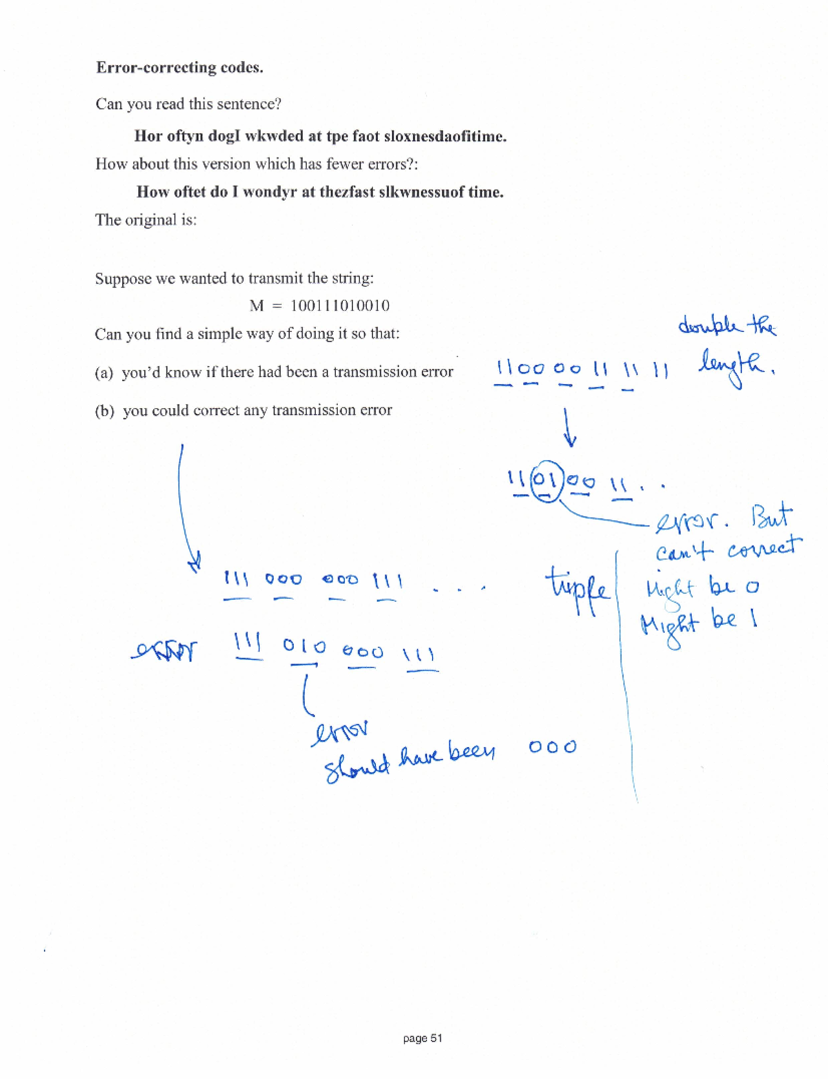 Sec23-Codes - lecture notes - MATH111 - Studocu