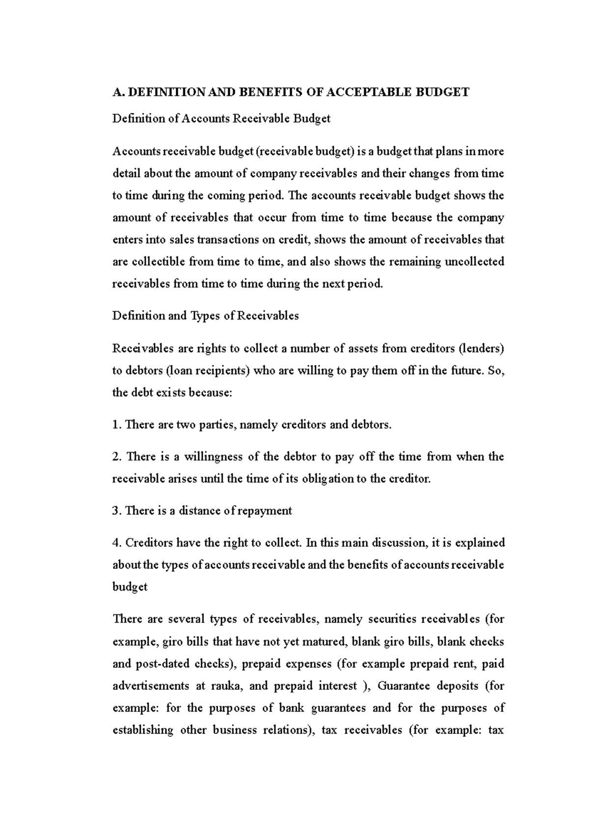 Lecture notes - 1 ch 2 - study 1 chapter 2 - A. DEFINITION AND BENEFITS ...
