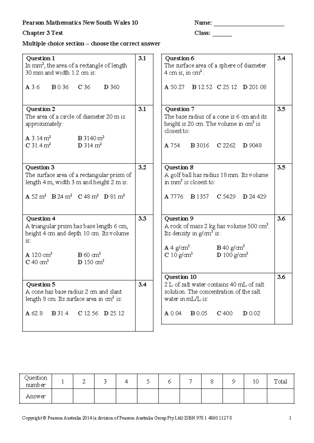 Pmnsw 10 3 T - test math questions - Chapter 3 Test Class ...