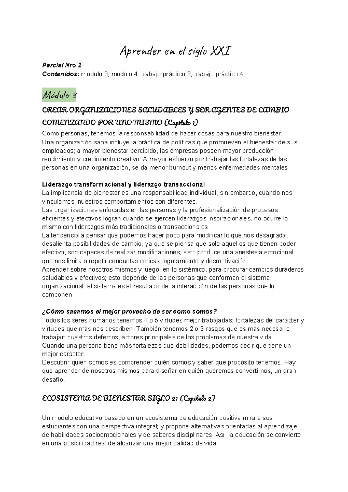 2NDO Parcial Aprender EN EL Siglo XXI - Aprender en el siglo XXI ...