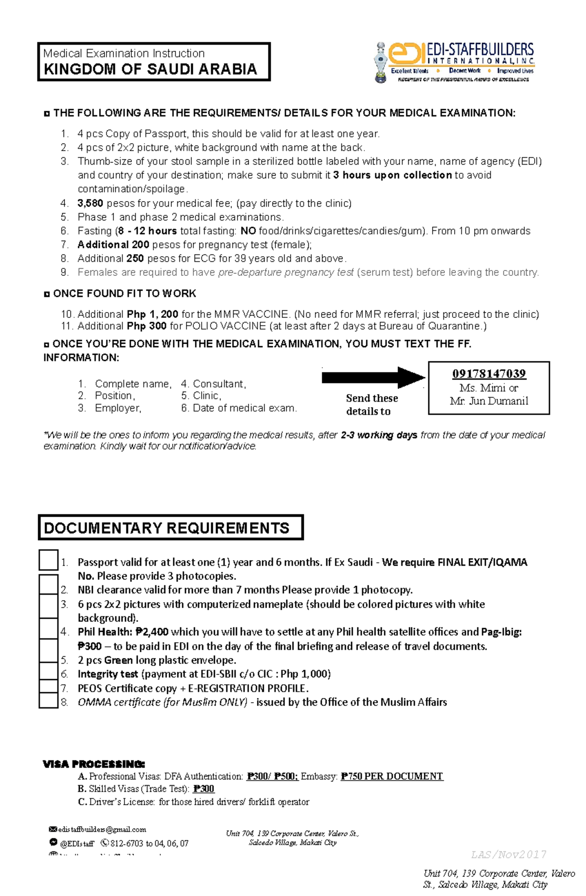 KSA - Thesis - Medical Examination Instruction KINGDOM OF SAUDI ARABIA ...