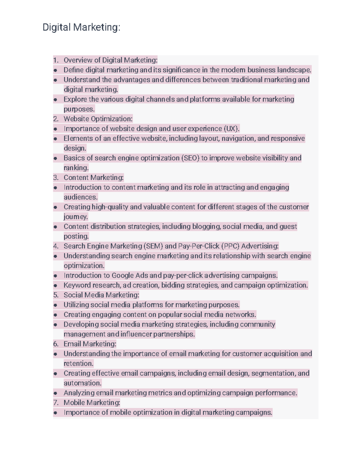 Digital Marketing - Digital Marketing: Overview of Digital Marketing ...