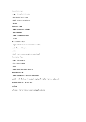 Guia de Forames do crânio - Guia de Forames do crânio Forame supra ...