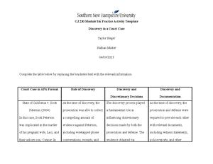 CJ 230 Project Two Template - CJ 230 Project Two Template Memo to the ...