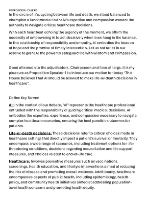 Debate Cheat Sheet - Debating basics - DEBATING CHEAT SHEET (WORLD ...