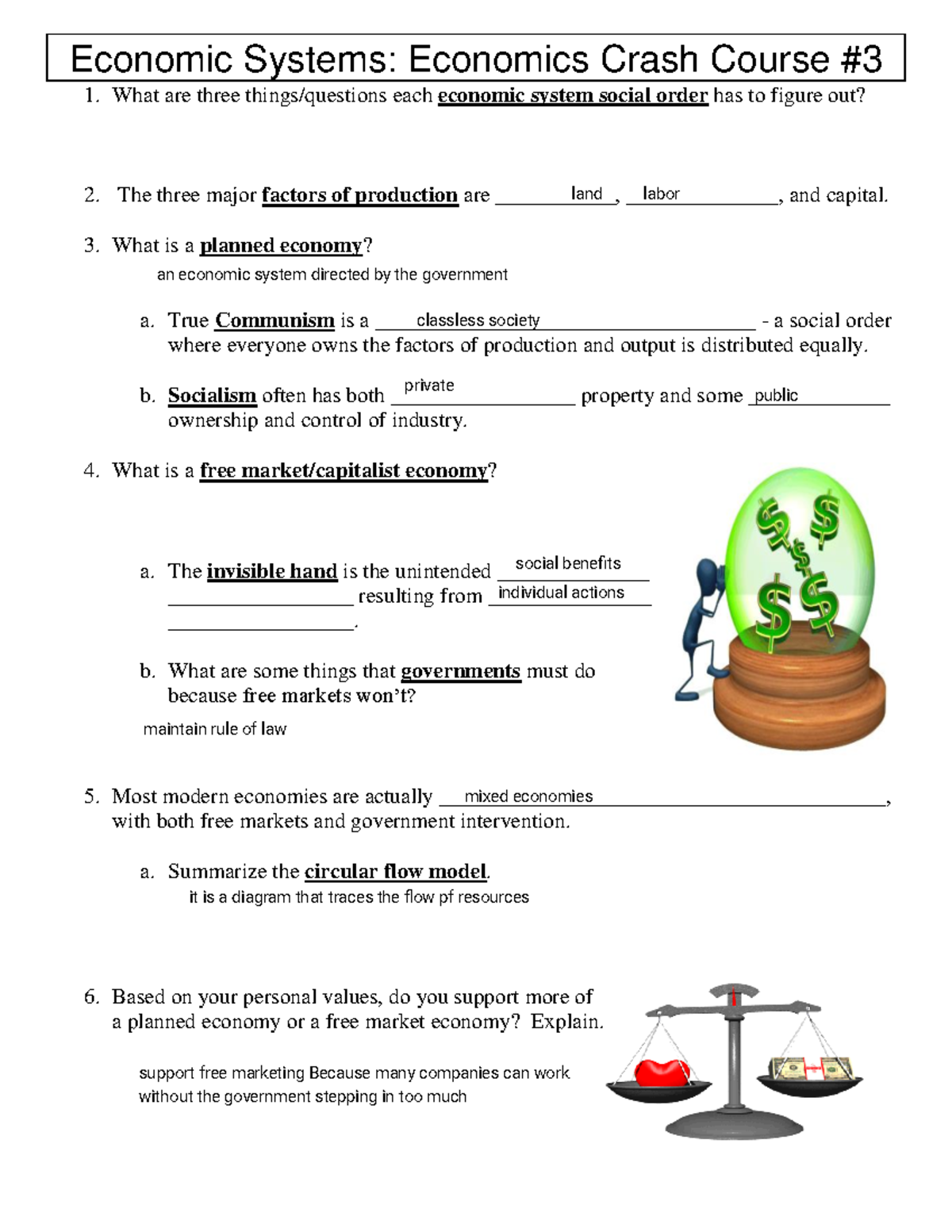 Kami Export - Isabelle Shepherd - Crash Course Economics 3 Economic ...