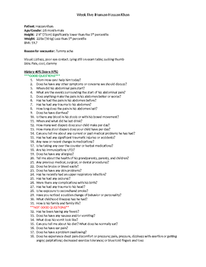 Week 3 i Human Questions and Answers - Week 3 iHuman Patient: Rebecca ...