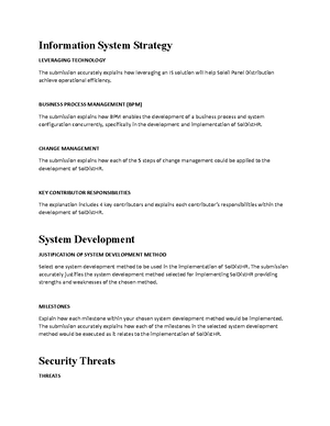 C179 Task 1 - Grade: Pass - Catherine Henderson Business of IT ...