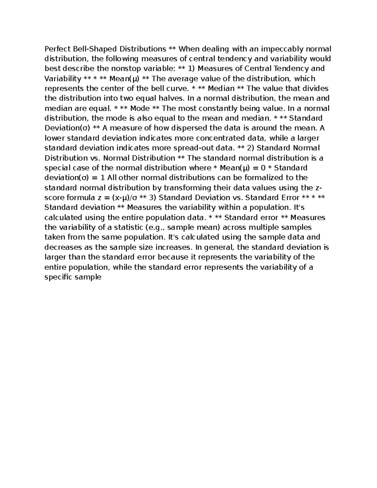 CS1101 Discussion 1 - Python - Perfect Bell-Shaped Distributions ...